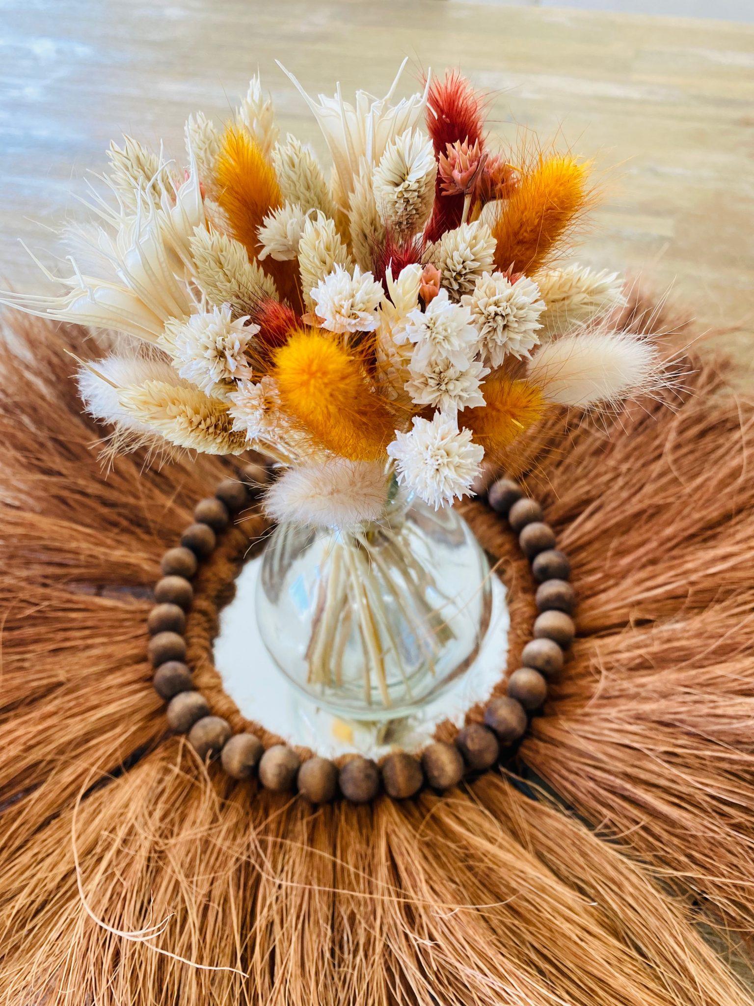 Petit bouquet de fleurs séchées, Cadeau Fleurs séchées